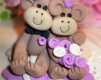 Polymer clay monkey | Etsy