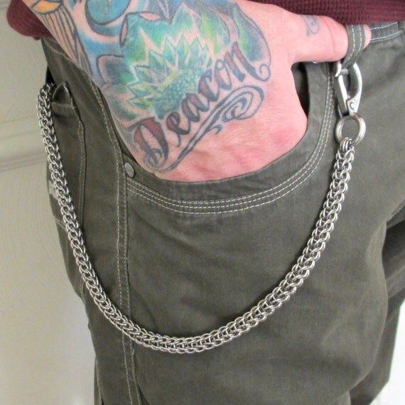 Chainmail wallet chain stainless steel Full Persian weave