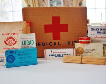 Vintage First Aid Medical Kit