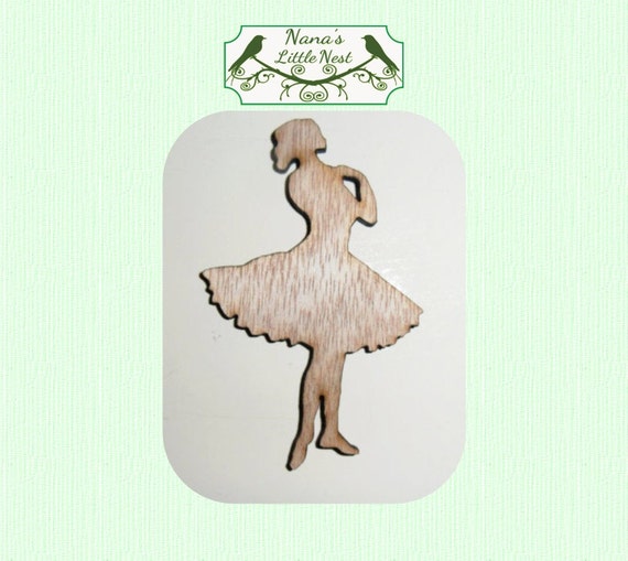 Dancer Ballerina Ballet Wood Cut Out Laser Cut