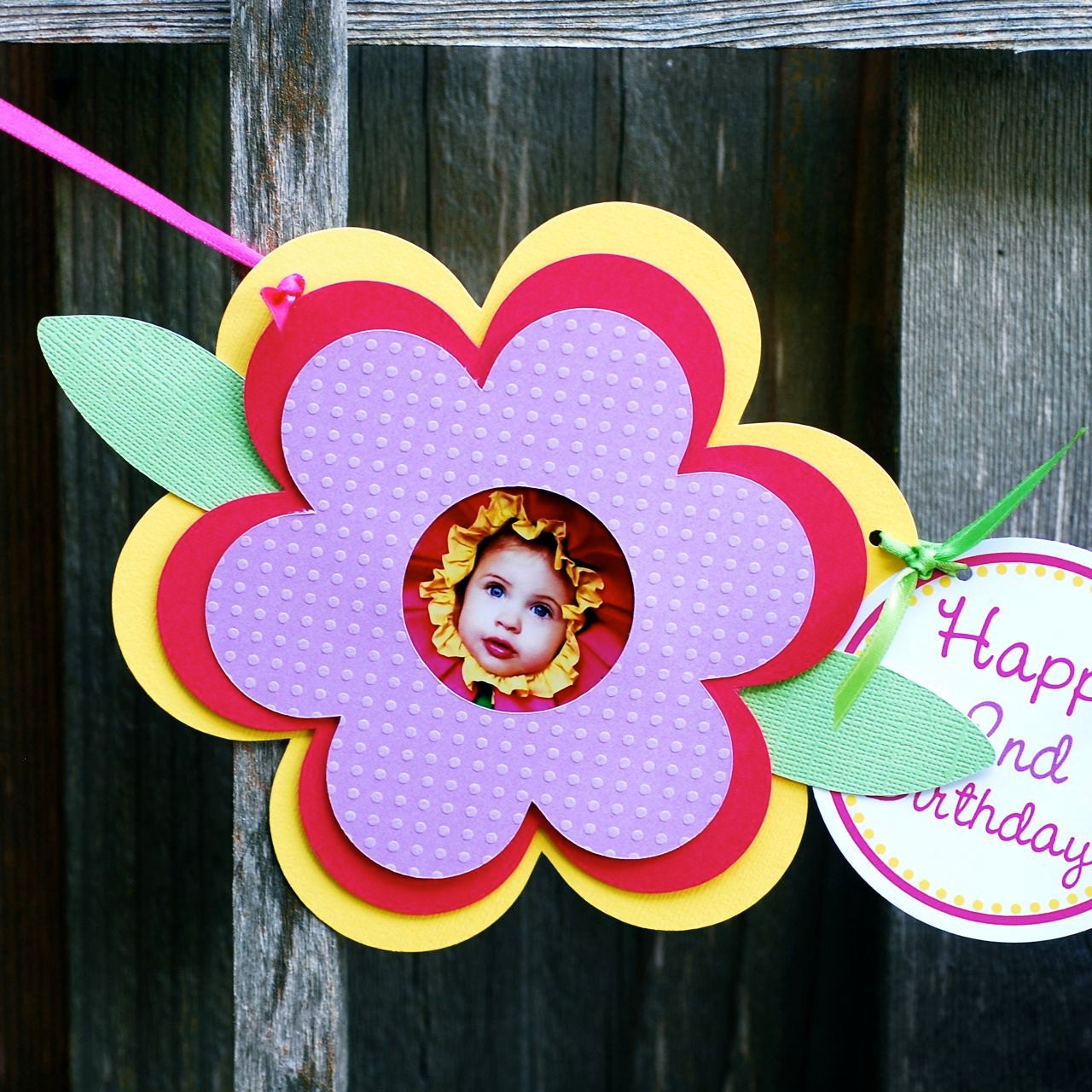 Garden Flower Party Name Banner