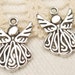 Adorable Swirly Angel Charms Antique Silver 6