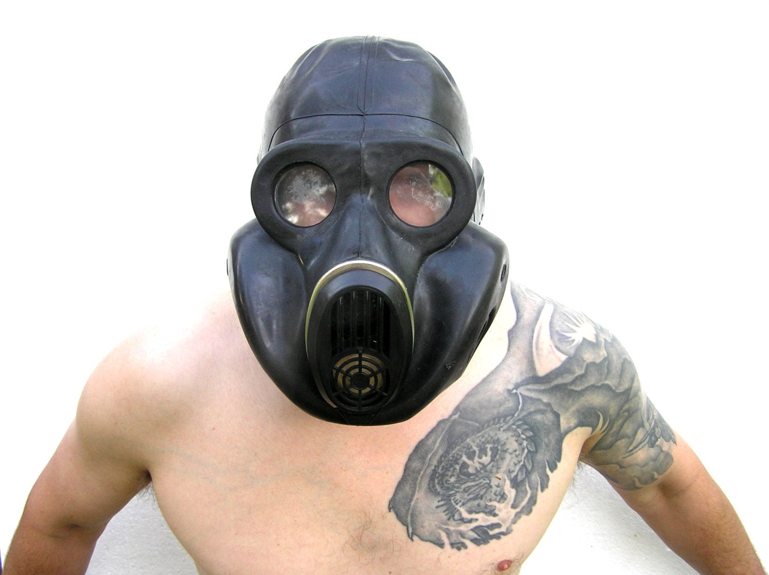 Gas mask gorilla russian monkey face EO-19 PBF black rubber