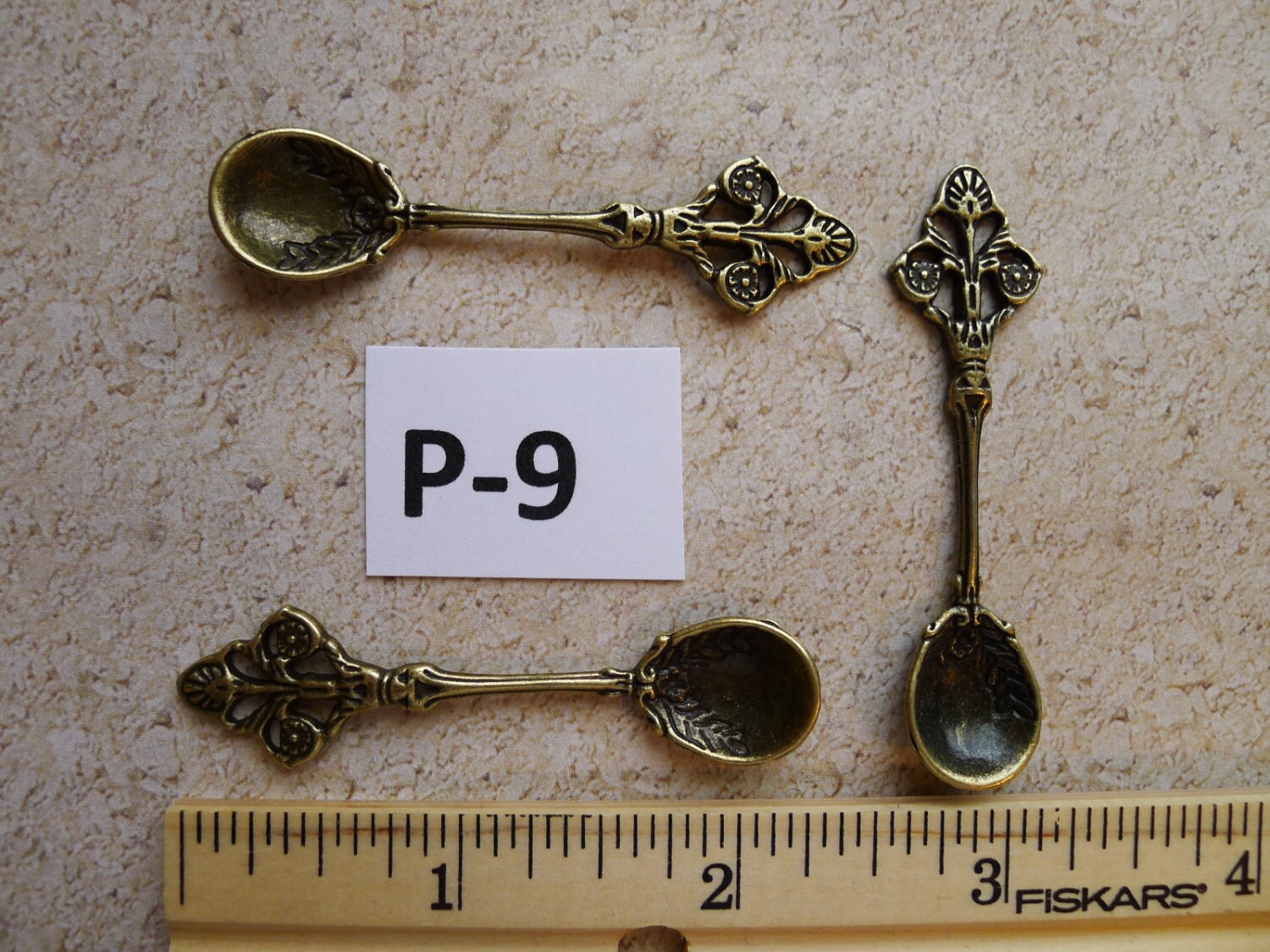 3 Miniature Spoons Bronze Plated P-9 by COOLSTUFFGOODPRICES