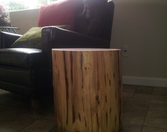 Reclaimed Redwood Stump Table