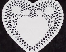 Unique heart shaped doilies related items | Etsy