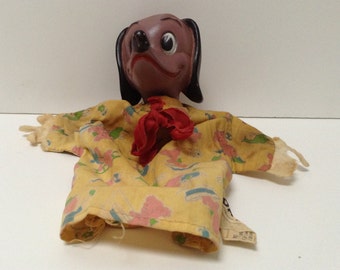 Vintage Gund Puppet- Dachsie Lady and the Tramp Hand Puppet