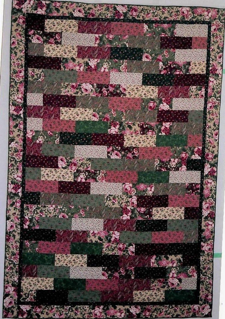 Brick Wall Flannel Quilt pattern ONLY by AbsolutelyObsessed