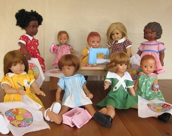 Edwardian heirloom sewing pattern set for 18 Dolls by jenwrenne