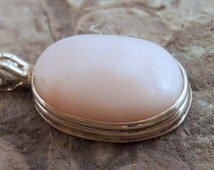 Unique pink stone pendant related items | Etsy