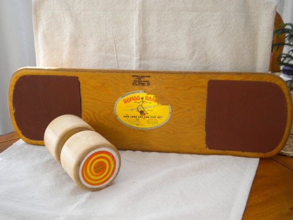 Vintage 32-Inch Bongo Board Balance Exercise