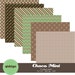Mint brown chocolate digital paper pack personal and
