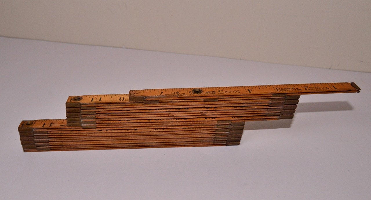 Beautiful Antique Wooden Ruler