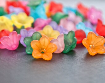 Popular items for acrylic flower beads on Etsy