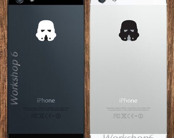 2pcs x Stormtrooper Mask star wars inspired iPhone Vinyl Decals for ...