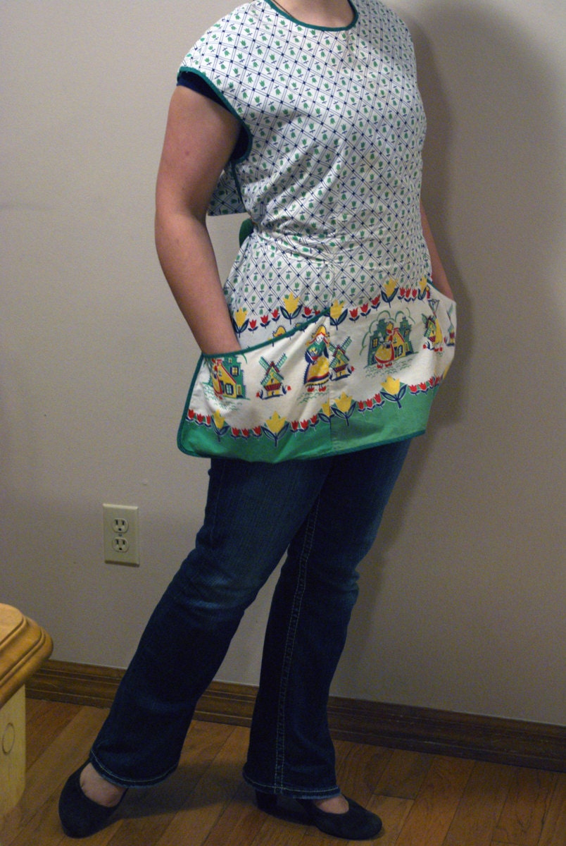 Vintage Dutch Couple and Windmills Apron – Haute Juice