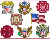 Items similar to Digital Clipart Patriotic Emblems (16) PNG on Etsy