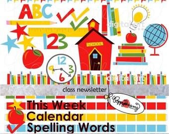 Teaching the Alphabet Clipart & Digital Flashcards: Digital