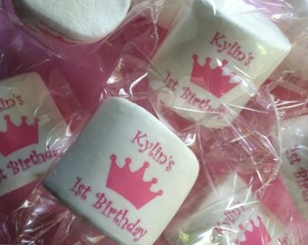 12 jumbo custom logo personalized marshmallows by CandyWithATwist
