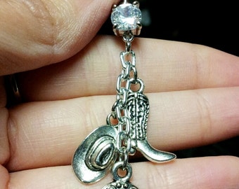 Country belly ring | Etsy