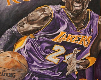 Kobe Bryant 15" x 20" Limited Edition Stretched Canvas Print