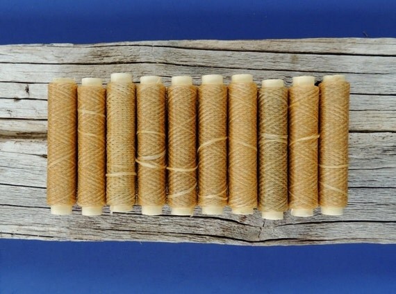 Sinew Waxed Artificial Poly Fiber US Made by BonesBeadsAndLeather