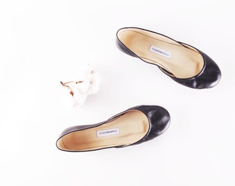 Popular items for black ballet flats on Etsy