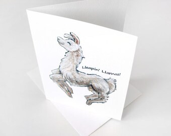 Funny Card Pancake Bunny Greeting Card Cute Rabbit Art Card