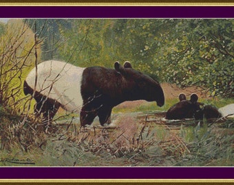 Eat Beef Counted Cross Stitch Pattern by PurpleStitching on Etsy