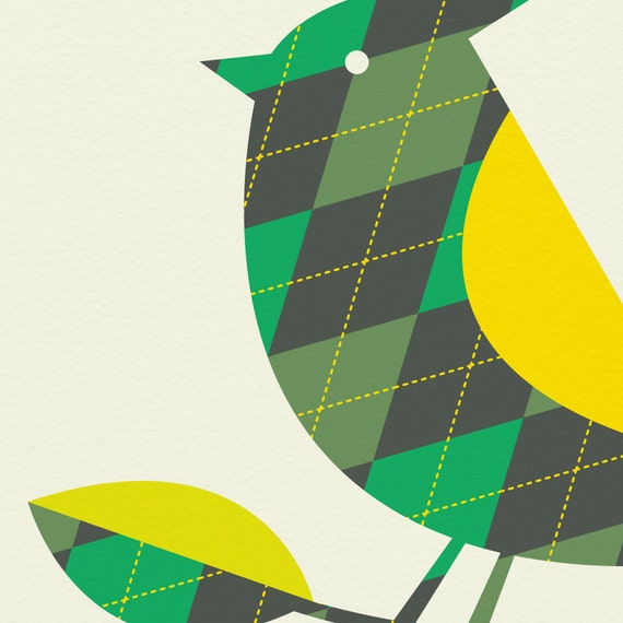 argyle blue jay pattern print