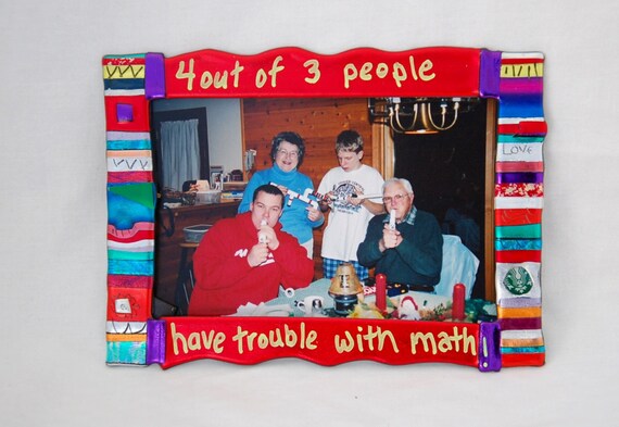 Items similar to Funny magnetic picture frame - Joke family picture ...