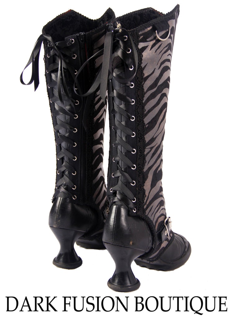 Spats Punk Goth Victorian Noir Bridal by darkfusionboutique