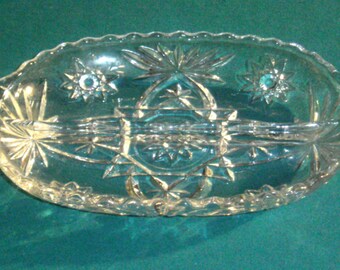 Unique cut glass tray related items | Etsy