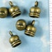 20 Bronze Bell End Caps Round Drops Dangles Glue In Cap Lead