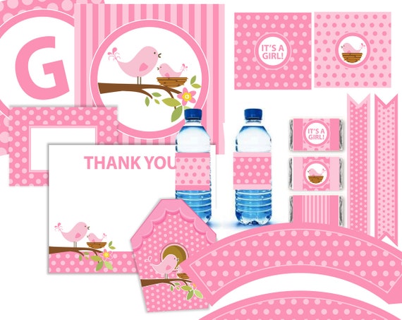 Kit imprimible baby showers - Imagui