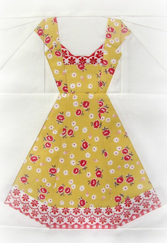 Vintage Dresses a Paper Piecing Pattern by ChariseCreates on Etsy