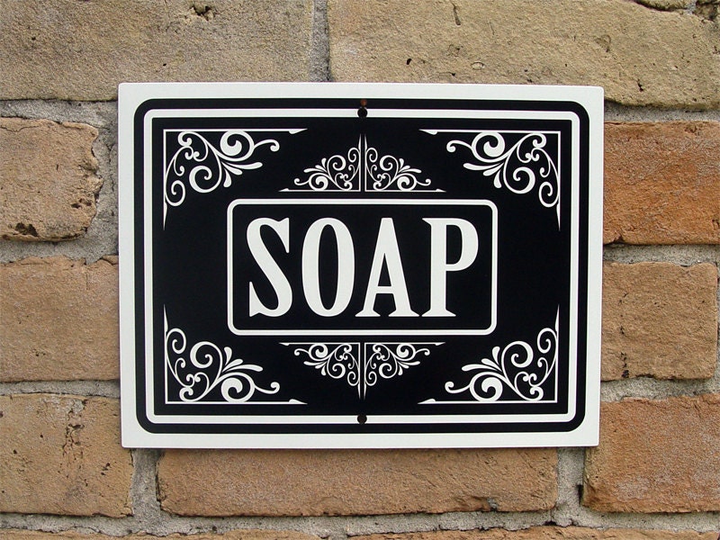 Soap Sign by AuthenticSigns on Etsy