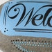 Welcome Hand Painted Rock Door Stop