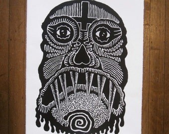 Zombie eat flesh | Etsy