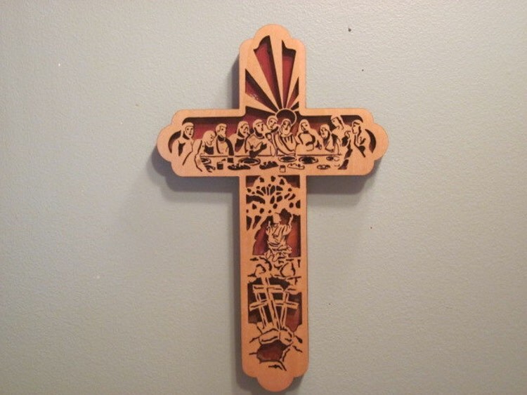 Cross The Last Supper by FlowerdayCrafts on Etsy