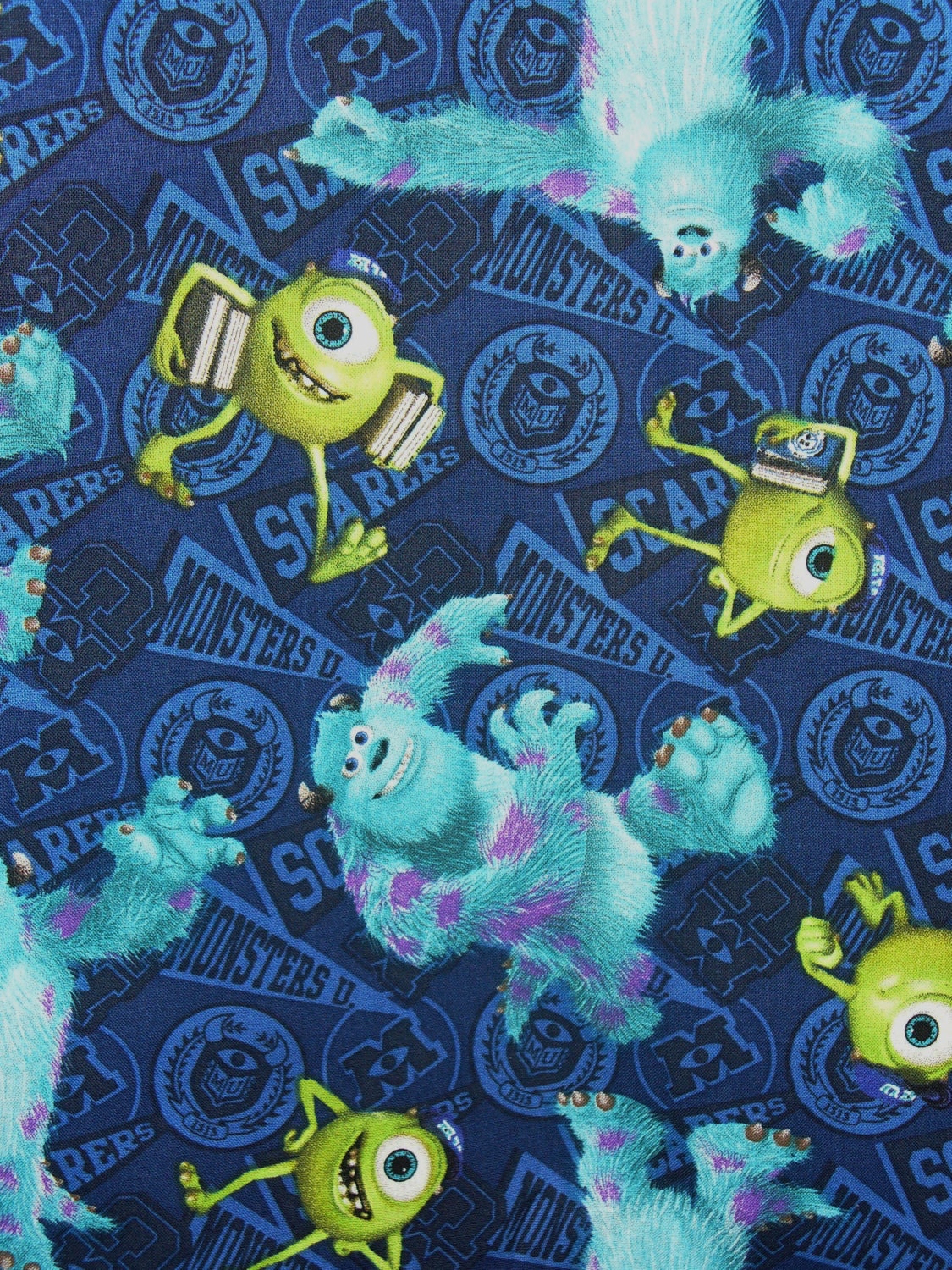 Monsters Inc / Monsters University Fabric / Mike & Sully