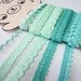 5 yards Mint Green-Teal Trims LaceTrim Rick Rack Trim