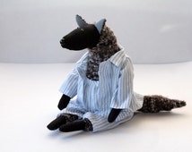 Unique stuffed wolf related items | Etsy