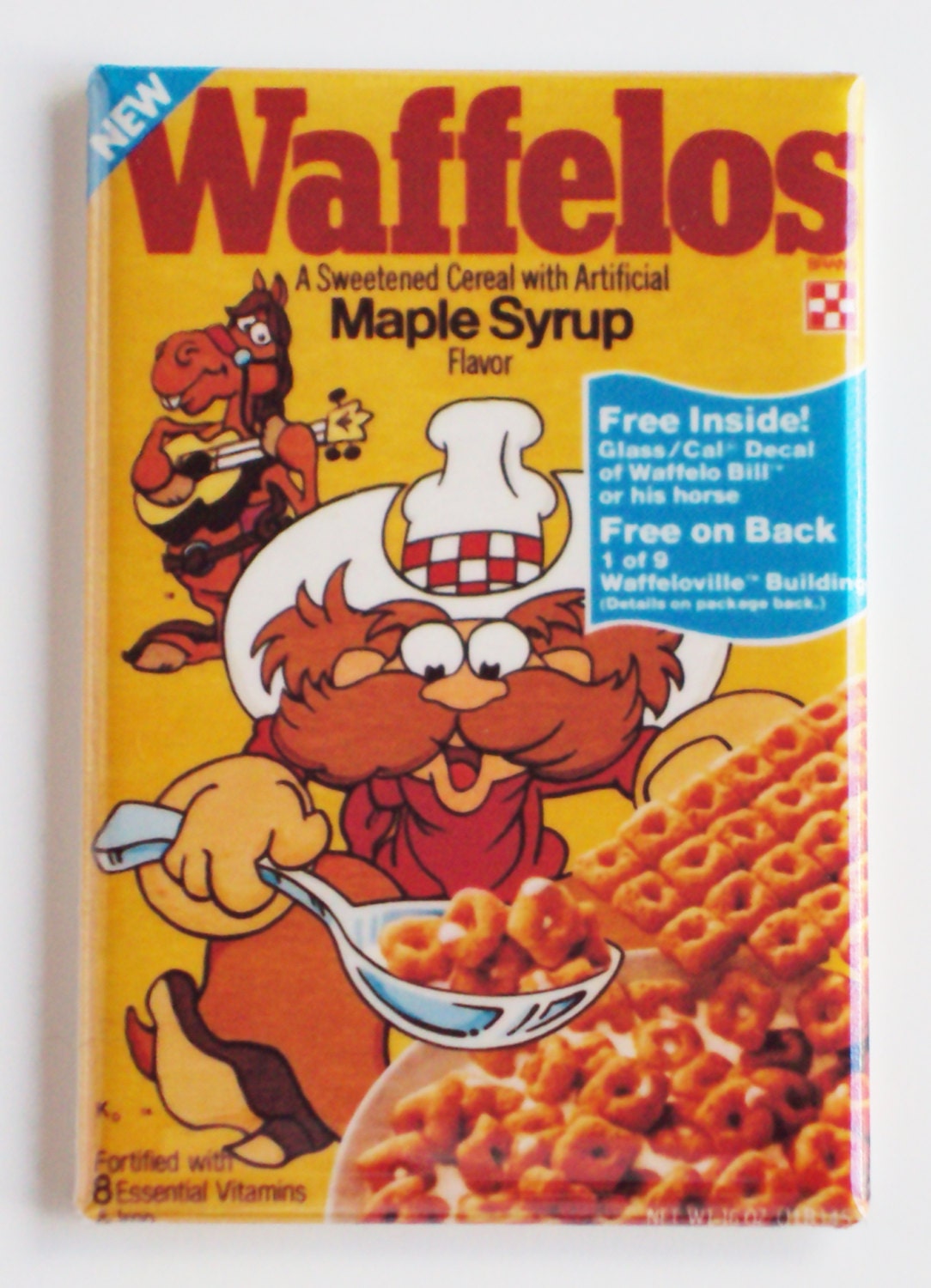 Waffelos Cereal Box Fridge Magnet