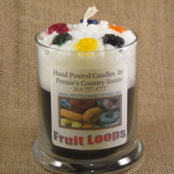 Items similar to Fruit Loop jar Candles on Etsy