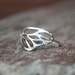 Butterfly wing ring Sterling silver Butterfly delicate