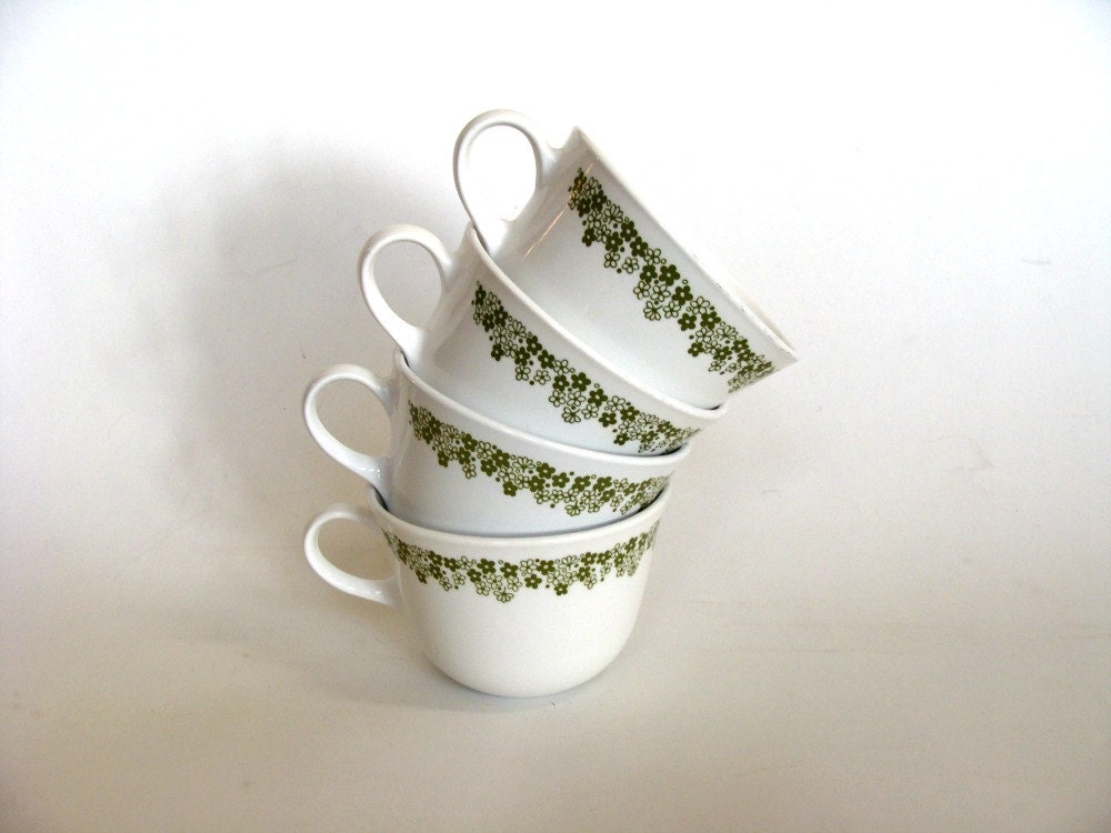 Corelle Livingware Coffee Tea Cups, Corning Centura Cups in Spring ...