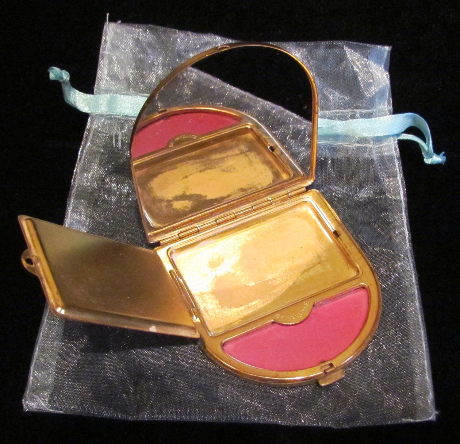 Vintage 1930s Compact Vanstyle Compact Powder Compact Rouge