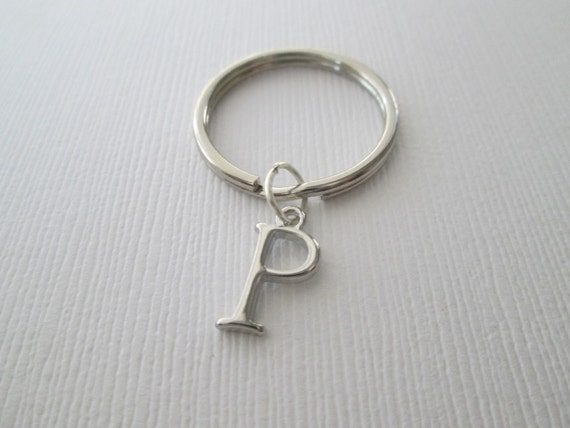 Items similar to Initial P Keychain on Etsy