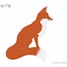 Fox applique template PDF applique pattern